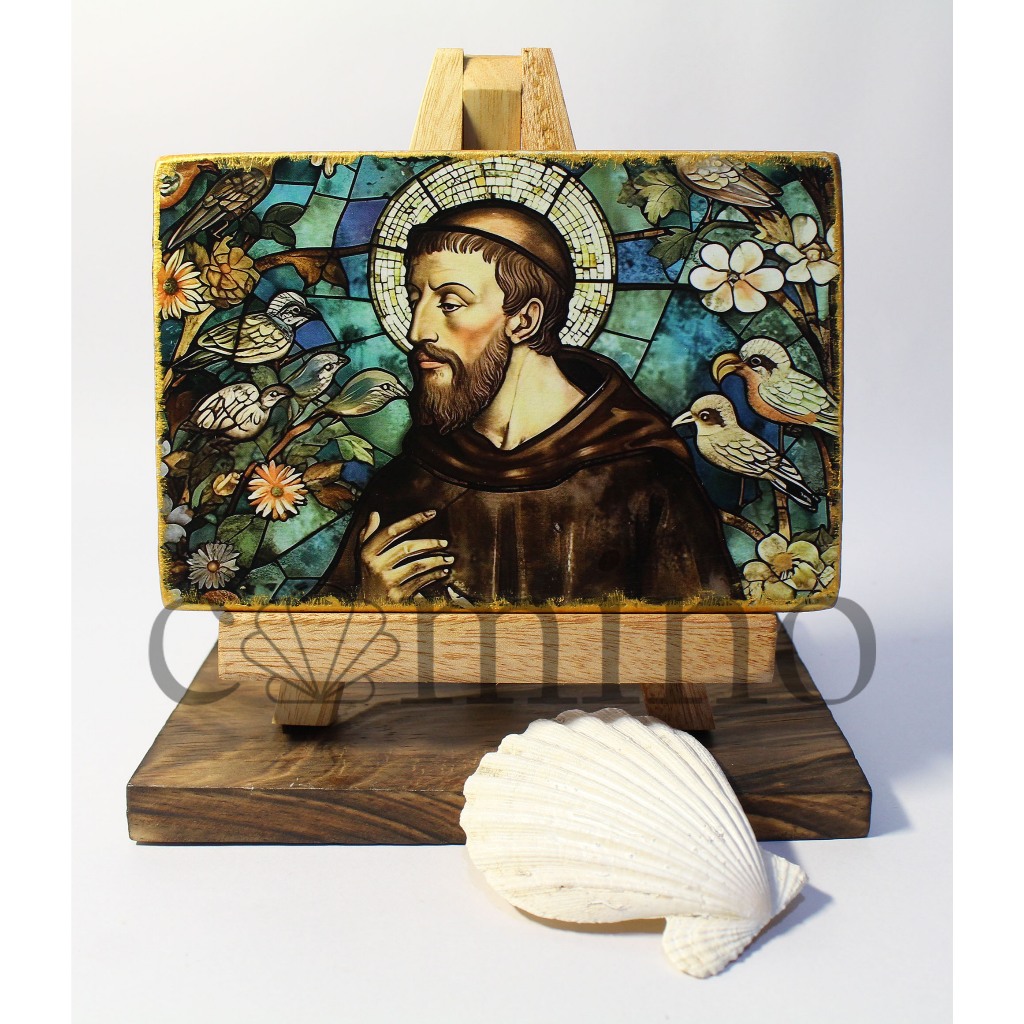 Jual Ikon Fransiskus Asisi Mosaik | Pelindung Lingkungan Hidup Kayu ...