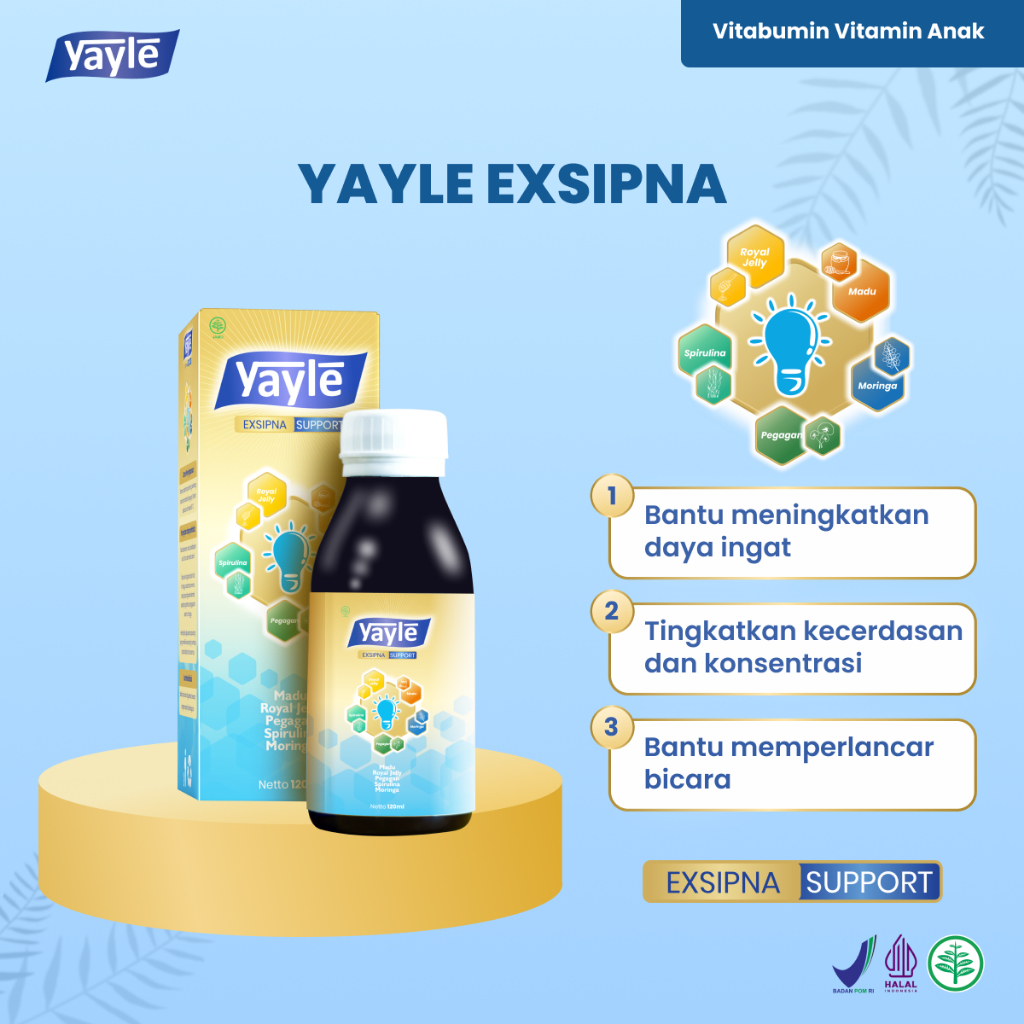 Jual YAYLE EXSIPNA 200ML/120ML - VITAMIN MADU ANAK BANTU TINGKATKAN ...