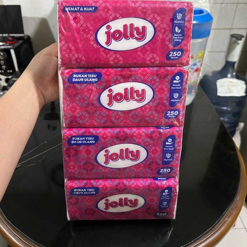 Jual TISSUE JOLLY FACIAL 250 SHEETS 1 PAKET ISI 4 PACK TISSUE JOLLY ...