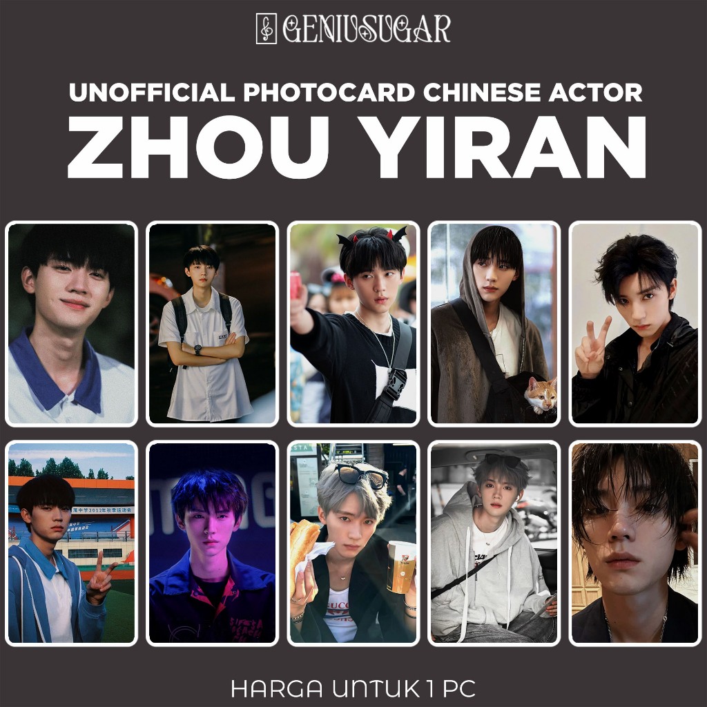 Jual [CHINESE ACTOR] PHOTOCARD ZHOU YIRAN SHEN JUAN ZHANG LURANG LIU ...