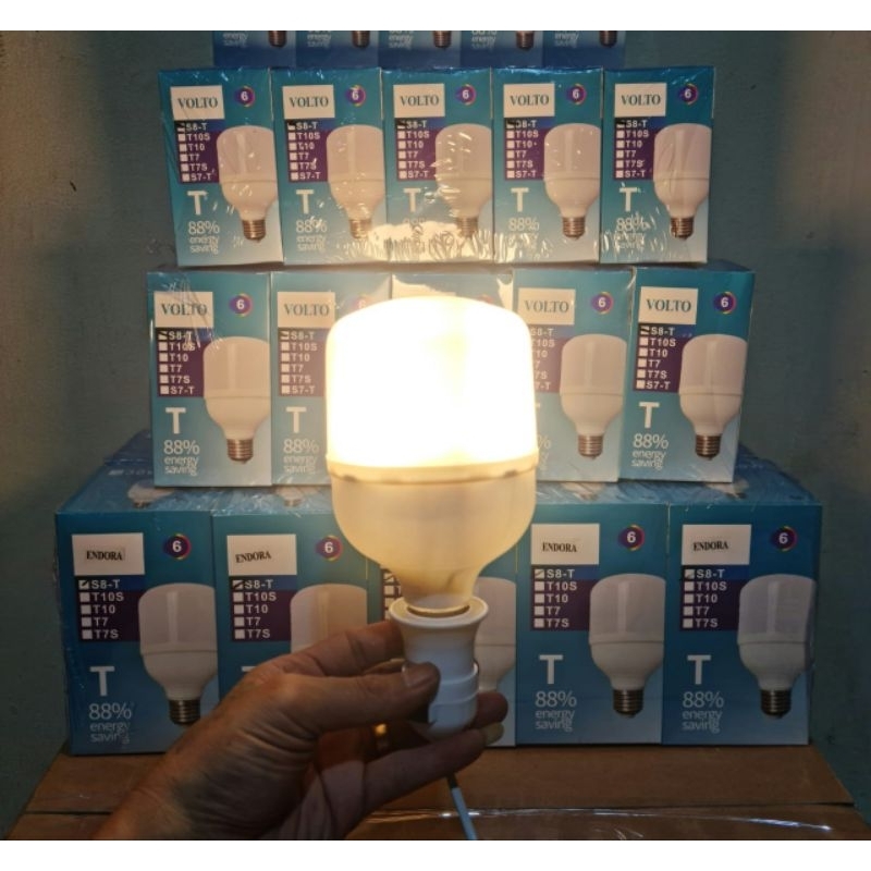 Jual LAMPU LED 40 WATT WARNA KUNING ( WARM WHITE ) HEMAT ENERGI 88% ...