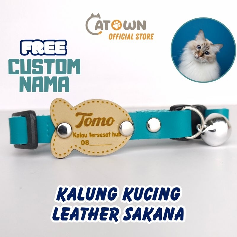 Jual Catown D031 - Kalung Kucing Custom Nama | Tag Identitas Cat Collar ...