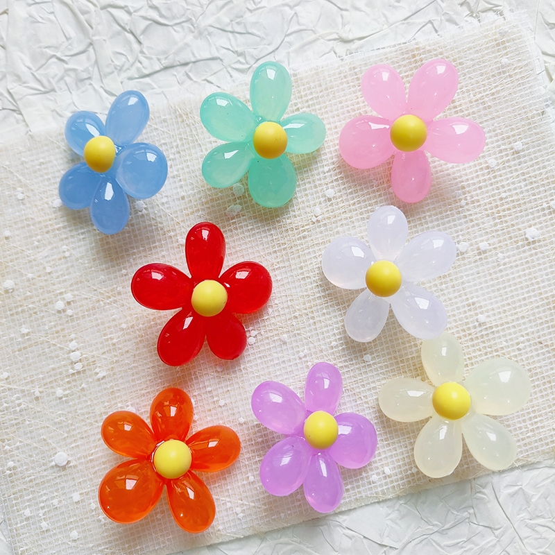 Jual COD ️1PCS Manik Bunga Daisy Gembul Pastel | Shopee Indonesia