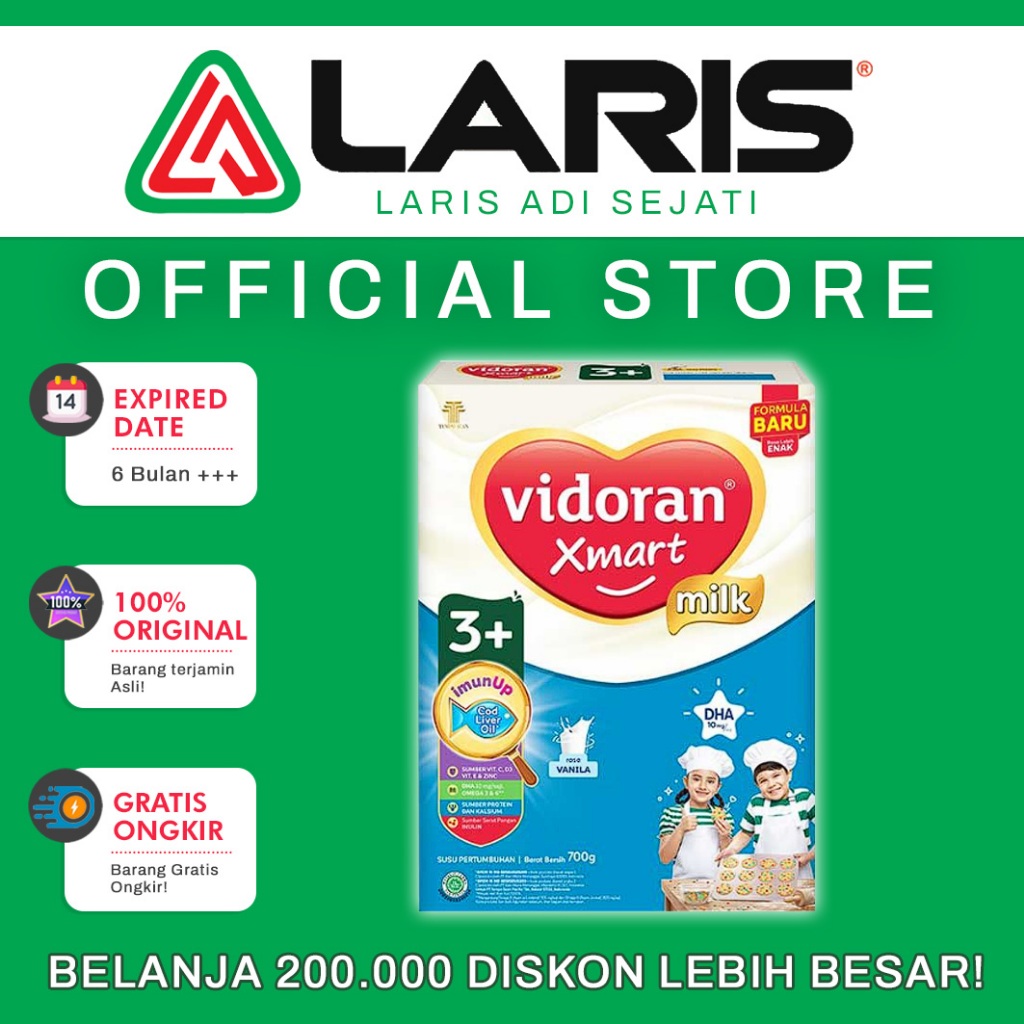 Jual Vidoran Xmart 3+ 700gr (Cab Dbs) | Shopee Indonesia