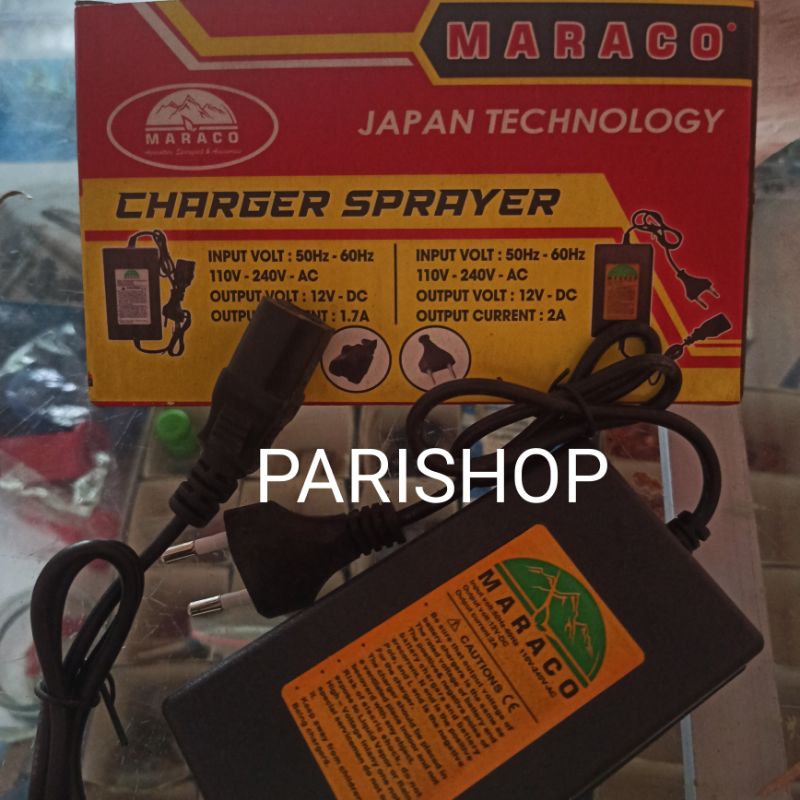 Jual Power Adapter Sprayer Tangki Semprot Elektrik Aki Baterai 12V 2A ...