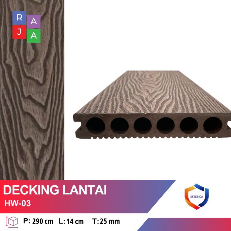 Jual WPC LANTAI DECKING outdoor UK 290 x 14 x 25 x 2 lantai kayu kolam renang pool taman ...