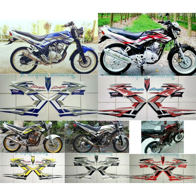 Jual striping scorpio tangki kotak (bahan anti luntur) | Shopee Indonesia