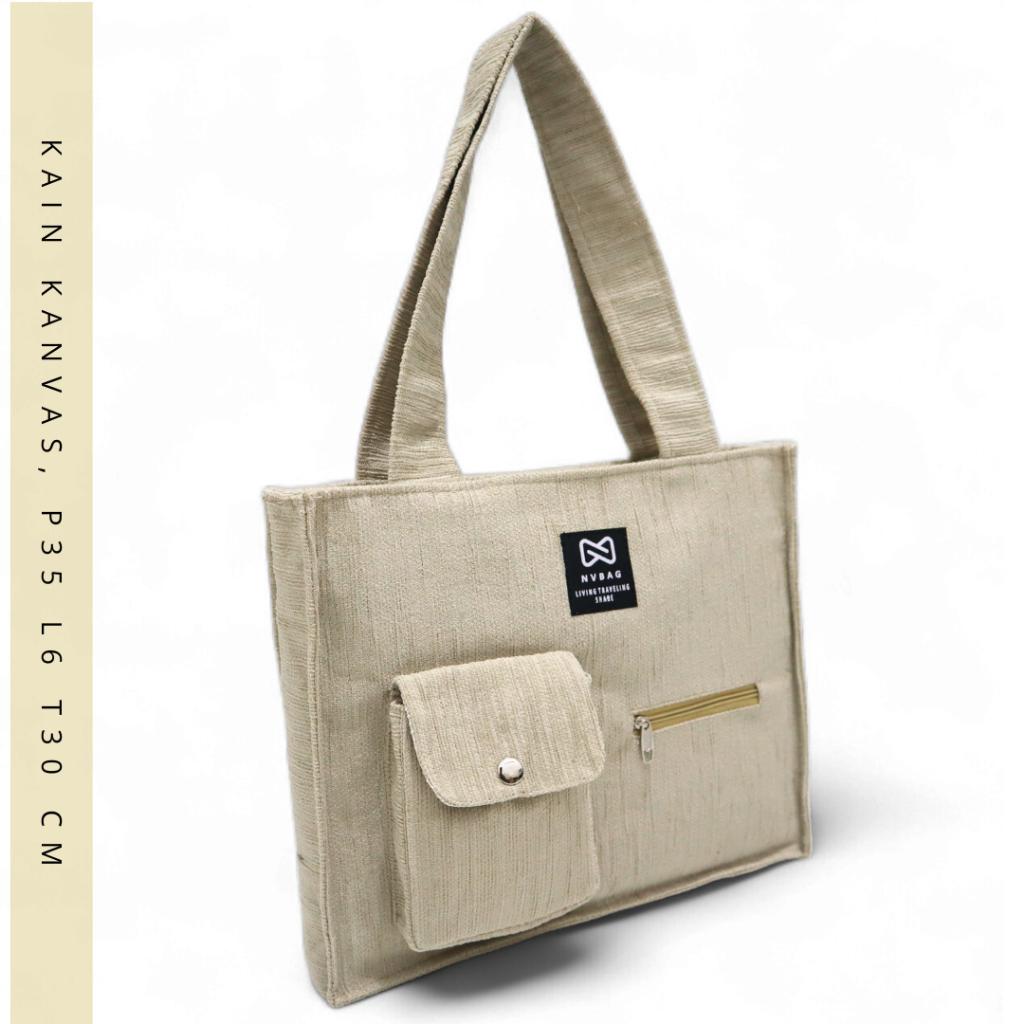 Jual COD TOTEBAG WARNA COKLAT / TOTEBAG BROWN / TOTE BAG TULISAN / Tas ...