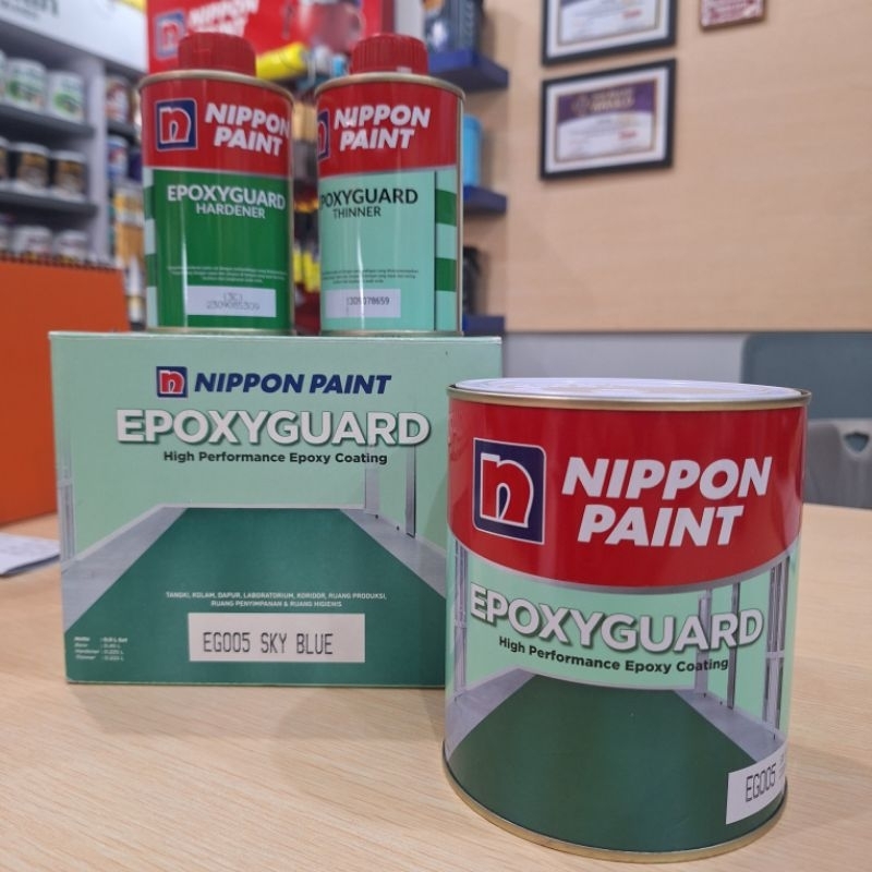 Jual Epoxy Guard Nippon Paint 3 komponen 0.9 Liter / cat lantai keramik ...