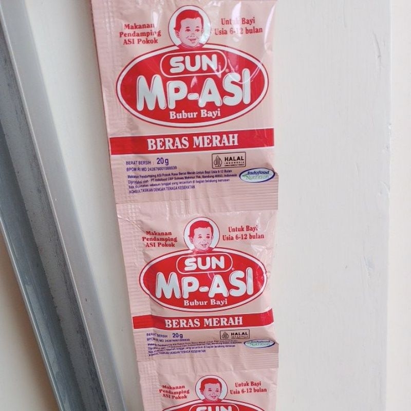 Jual Bubur SUN MP-Asi bayi usia 6 -12 bulan || SUN beras merah 12 pcs ...