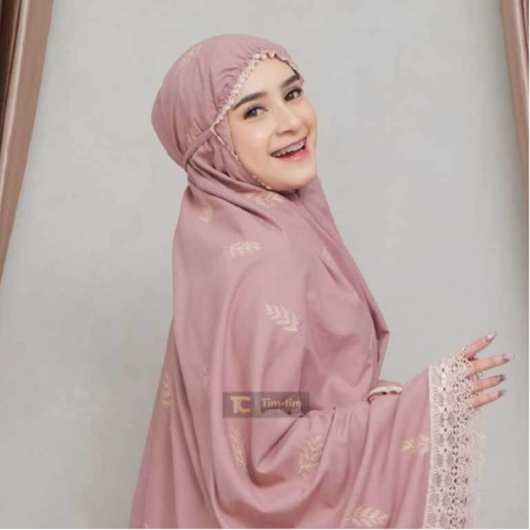 Jual TIMTIM-Mukena Katun Bordir dewasa bunga tropical Mukenah jumbo 2 in 1 terbaru 2024 | Shopee ...