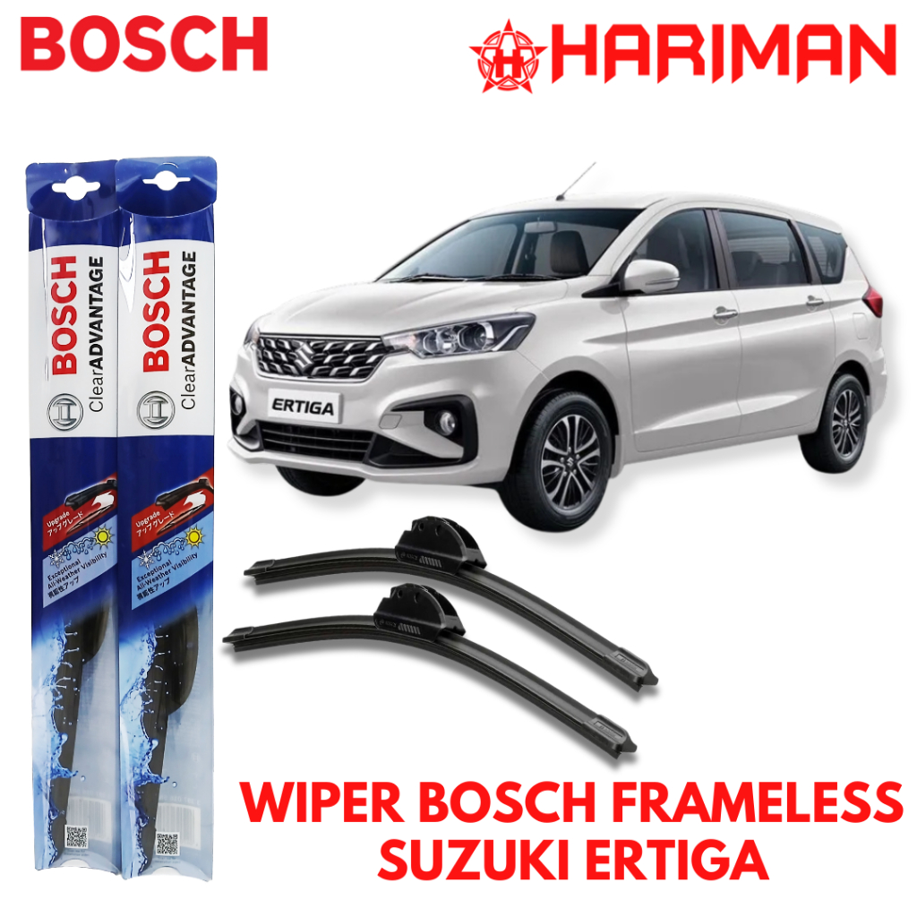 Jual Wiper Mobil Frameless Sepasang (2pcs) Bosch Clear Advantage SUZUKI ERTIGA | Shopee Indonesia