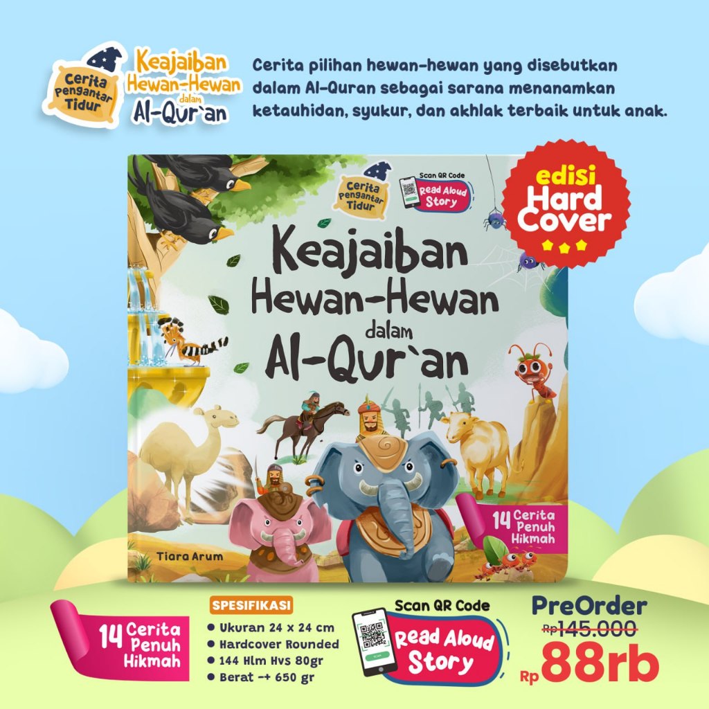 Jual buku CERITA KEAJAIBAN HEWAN HEWAN DALAM ALQURAN dongeng anak umur 1 2 3 4 5 sd tahun ...