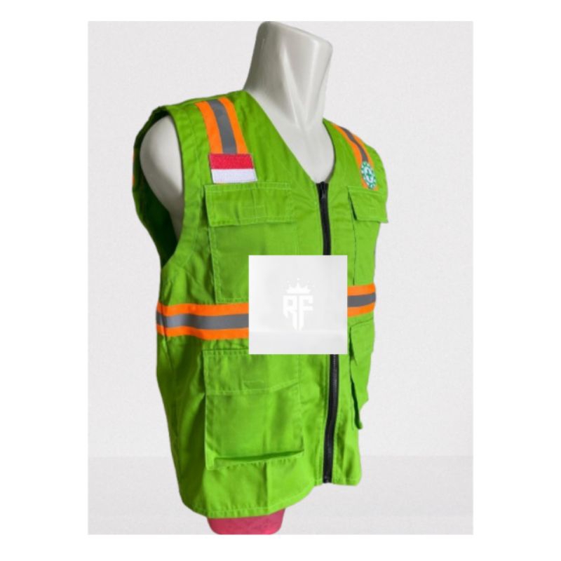 Jual rompi vest safety first/rompi k3/rompi lapangan/rompi proyek ...