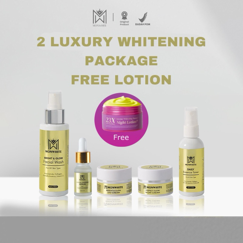 Jual 2 paket luxury free 1 HB Whitening | Shopee Indonesia