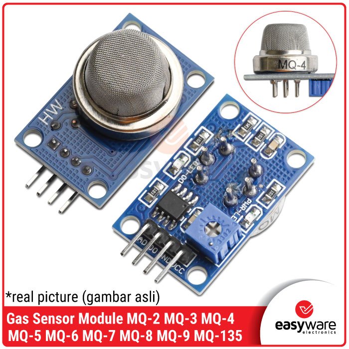 Jual Gas Sensor Module MQ-2 MQ-3 MQ-4 MQ-5 MQ-6 MQ-7 MQ-8 MQ-9 MQ-135 Air Quality Smoke Carbon ...