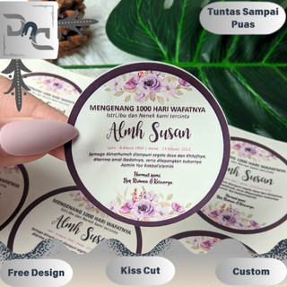 Jual 2-4 Stiker Haul Tahlil Pengajian Mengenang Wafatnya 40 100 1000 ...
