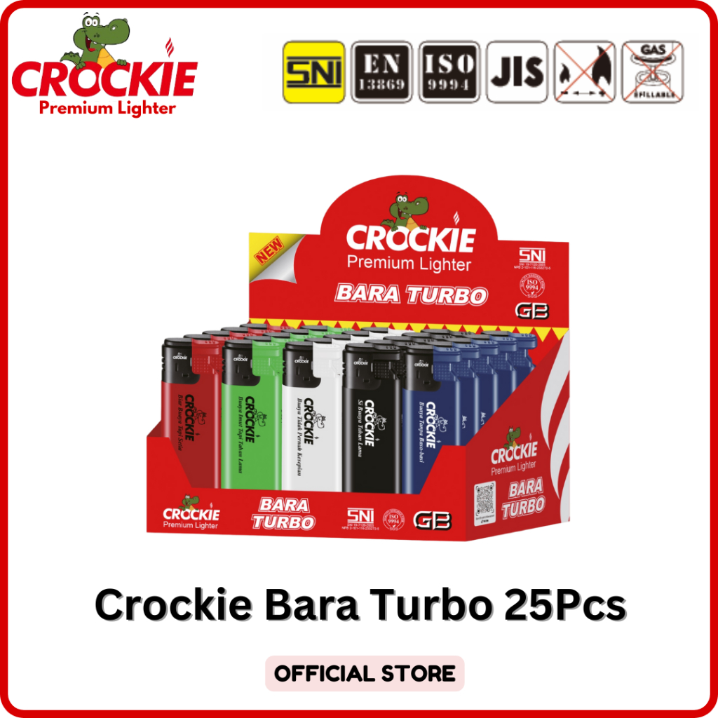 Jual Korek Api Crockie Bara Turbo Box - 25Pcs | Shopee Indonesia