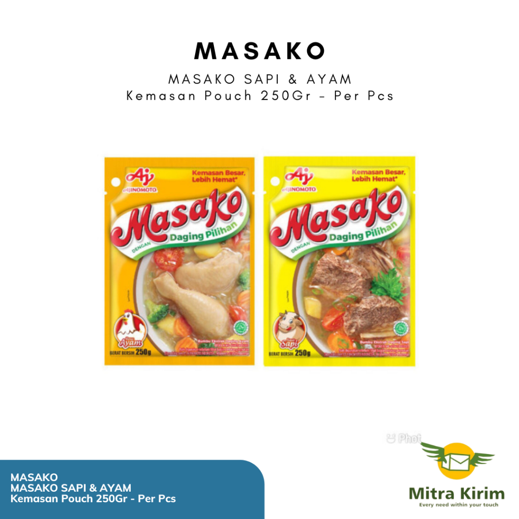 Jual Masako Sapi / Ayam 250gr Bumbu Penyedap Rasa Ajinomoto Sachet 250 ...