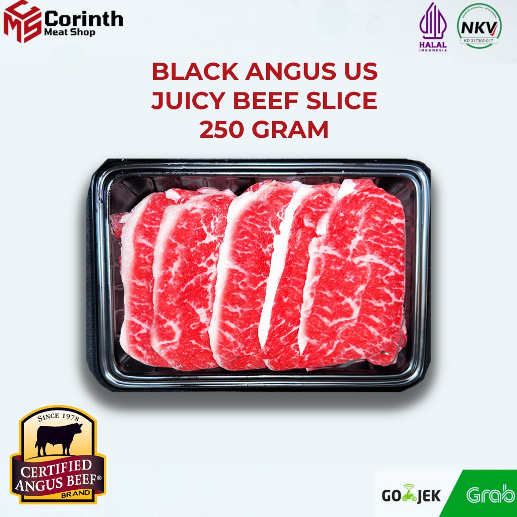 Jual BLACK ANGUS US IMPORT BEEF SLICE 250 GRAM / SAPI IRIS TIPIS ...