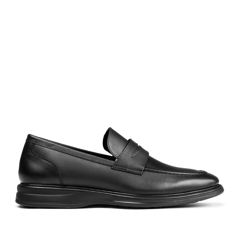 Jual Prabu - Sepatu Kulit Slip On Pria Fikram Black - Hitam | Shopee ...