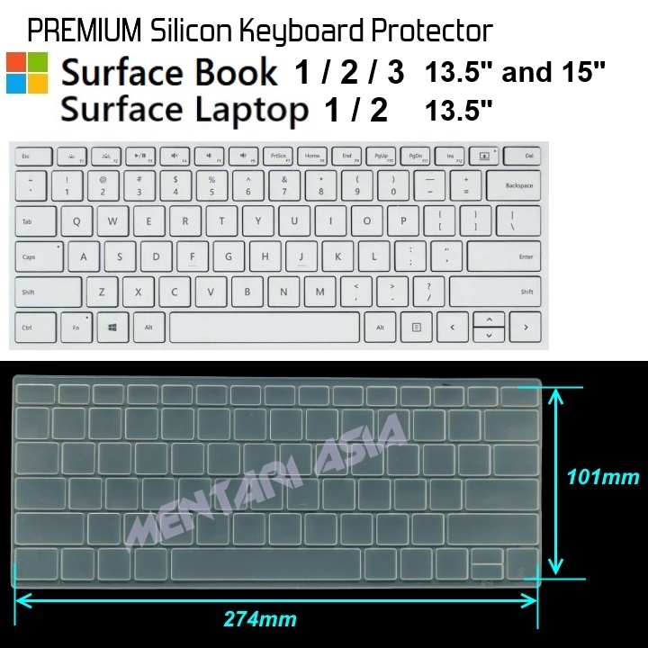 Jual Keyboard Protector Surface Book 1 2 3 __ Laptop 1 2 - PREMIUM ...