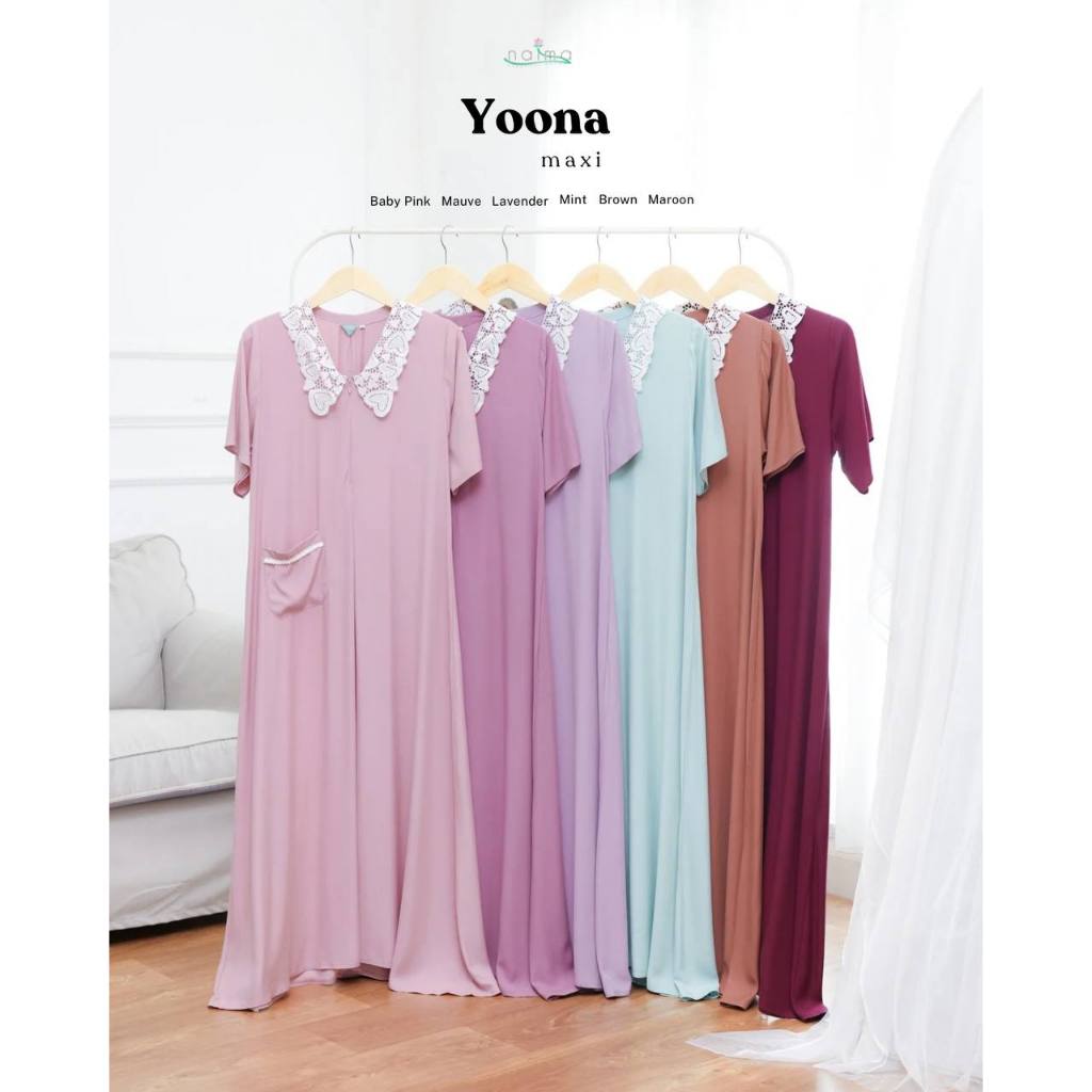 Jual Yoona Homedress series - Maxi Dress rayon Twill adem simpel dan ...