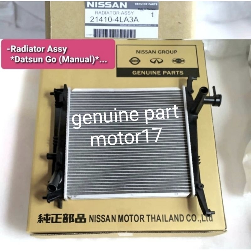 Jual RADIATOR ASSY MANUAL NISSAN DATSUN GO ASLI ORIGINAL DENSO (21410 ...