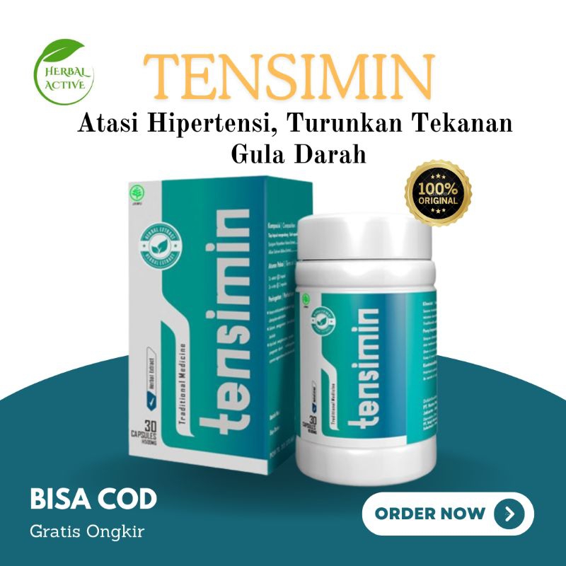 Jual 𝐓𝐄𝐍𝐒𝐈𝐌𝐈𝐍 Asli Original Suplemen Kesehatan Jantung Hipertensi ...