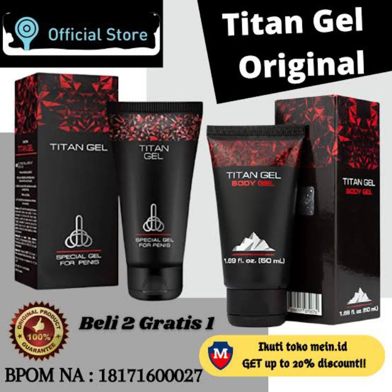 Jual TITAN GEL GOLD ASLI OBAT-KRIM OLES-PEM-BESAR PANJANG HERBAL CREAM ...