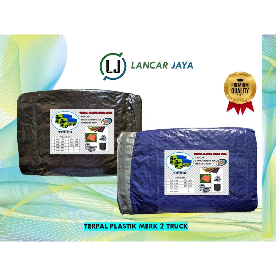 Jual TERPAL PLASTIK 6x8 MERK 2 TRUCKTEBAL KUAT MURAH TAHAN LAMA DIJAMIN ...