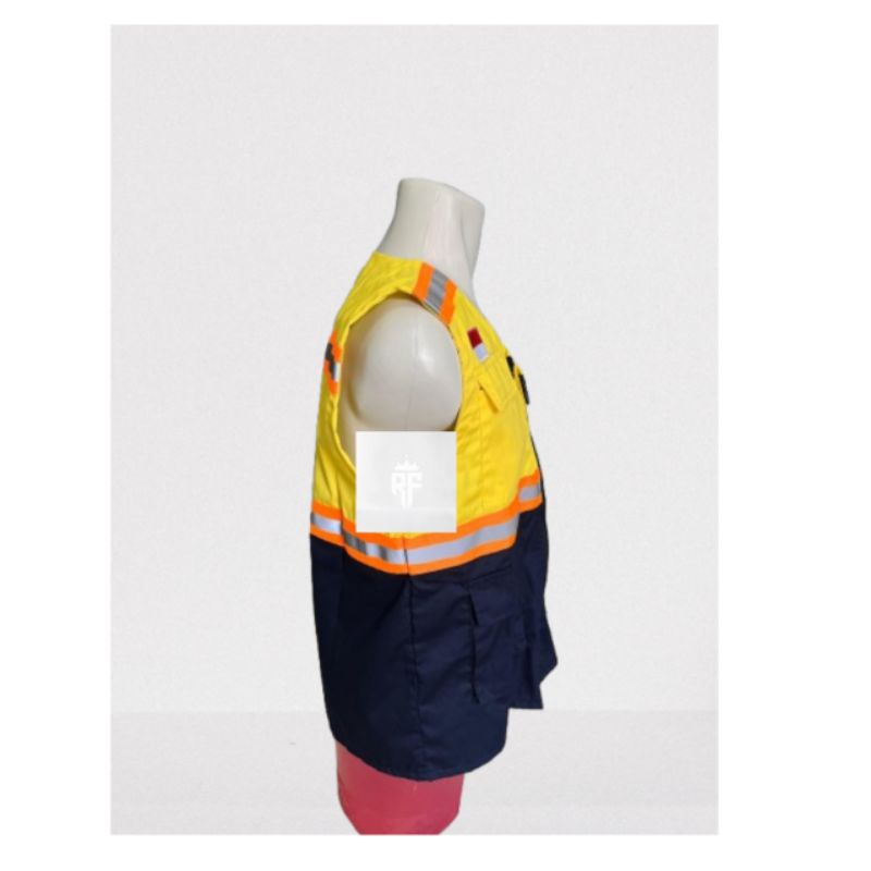 Jual rompi vest safety first/rompi k3/rompi lapangan/rompi proyek ...