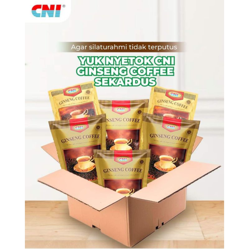 Jual Kopi Ginseng CNI Original 20 sachet Ginseng Coffee | Shopee Indonesia