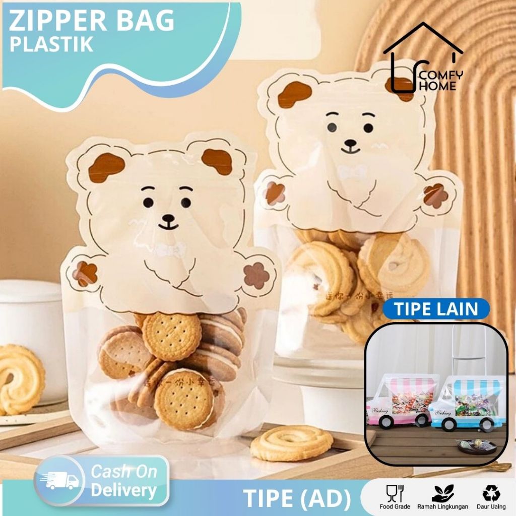 Jual Plastik ziplock / Standing pouch / Plastik ziplock cookies ...