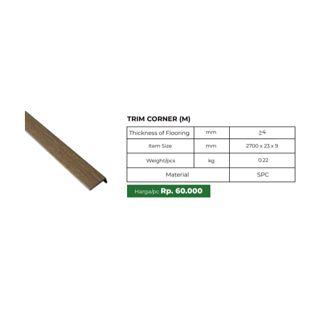 Jual ROSHAN SPC ACCESSORIES SAME COLOR TRIM CORNER (M) | Shopee Indonesia