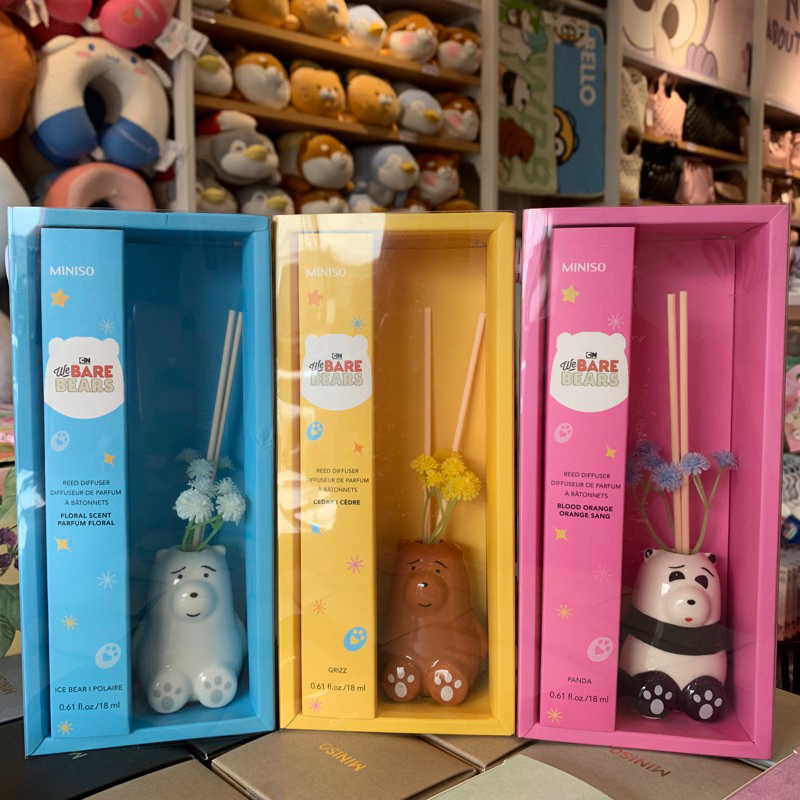 Jual Miniso We Bare Bears Collection Reed Diffuser (Pewangi Ruangan ...