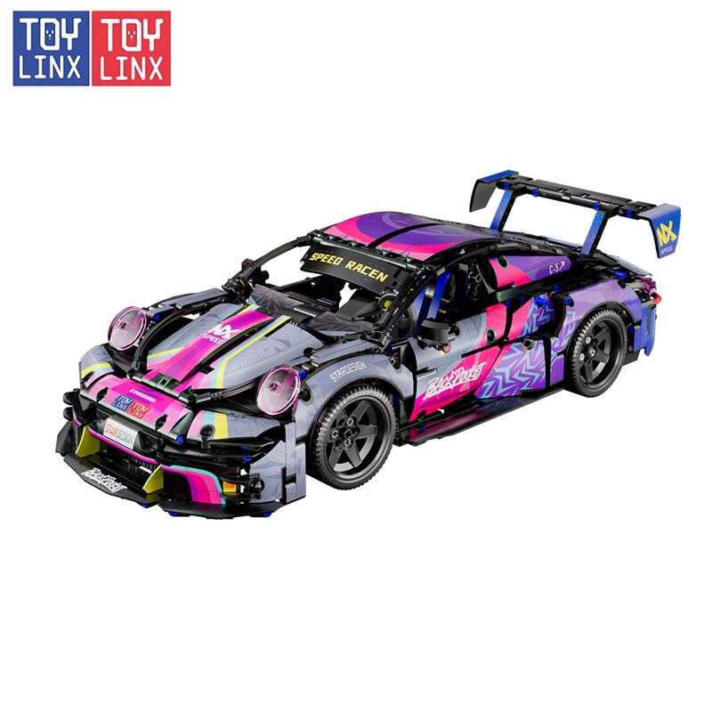 Jual TOY LINX 1:10 Model Mobil Balap Blok Susun Remote Control Mobil ...