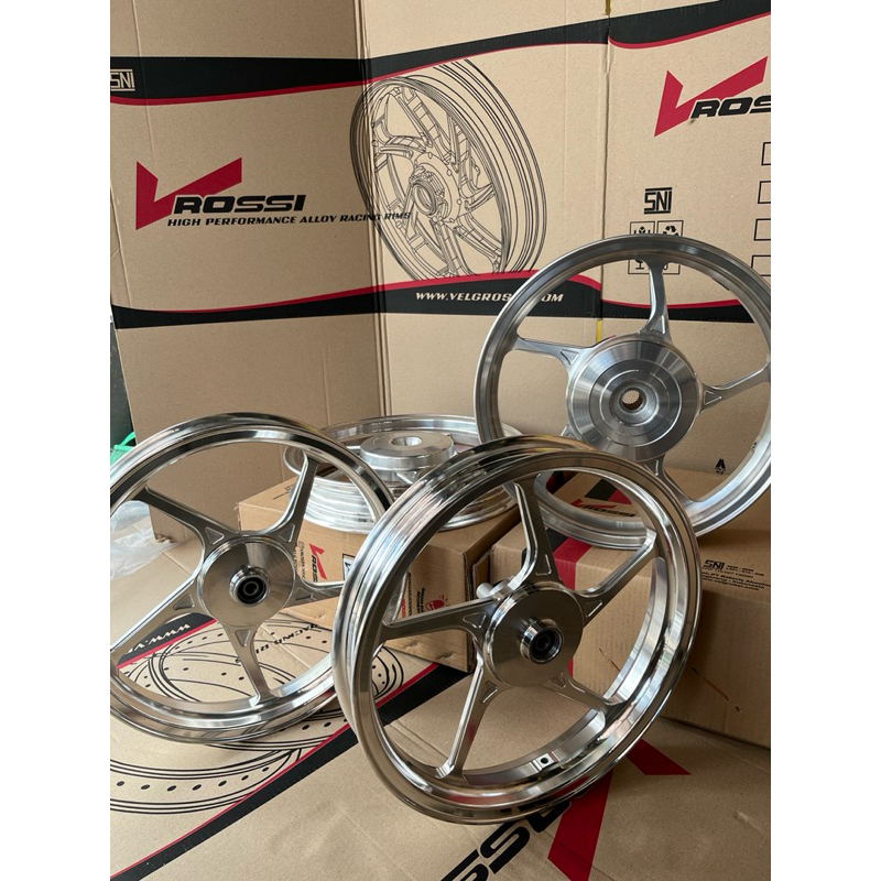 Jual velg racing vrossi sprint solikin p5 silver cnc ring 14 all matic ...