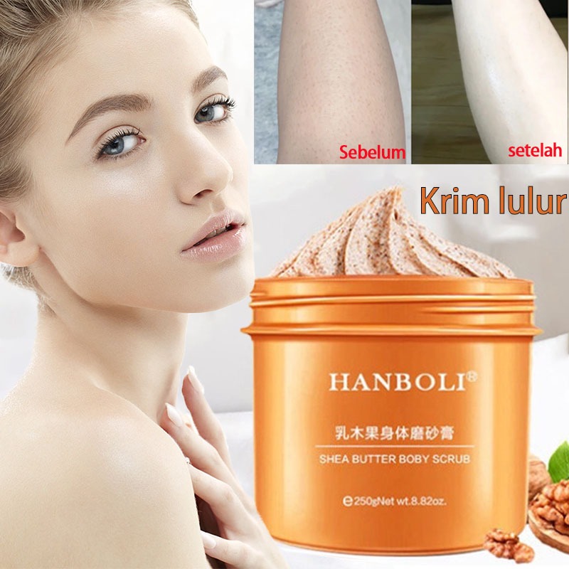 Jual Scrub Tubuh Shea Butter 250g Scrub Tubuh Eksfoliasi untuk ...