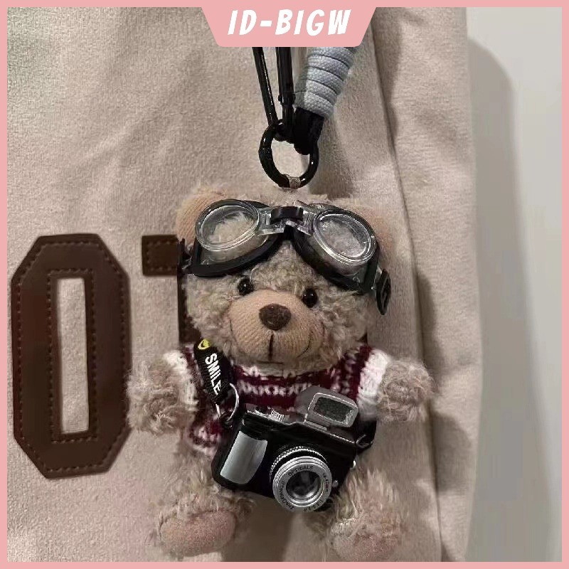 Jual 【Ready】Boneka Beruang Dengan Kamera Gantungan Tas Kunci Kreatif ...
