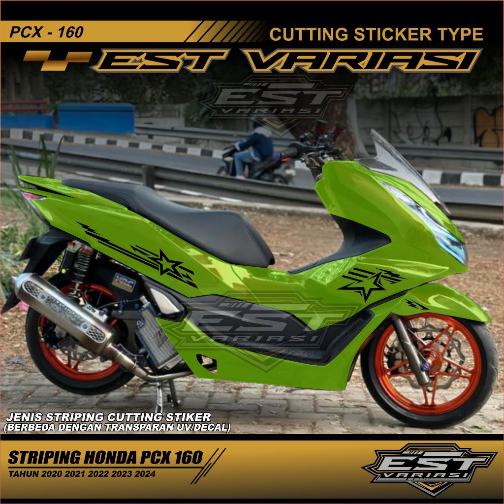 Jual STIKER STRIPING MOTOR HONDA PCX 160 STRIPING CUTTING STICKER PCX ...