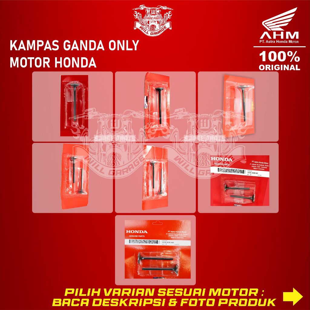 Jual KLEP / KLEP SET / KELP IN / Valve Exhaust / PAYUNG KLEP / MOTOR ...