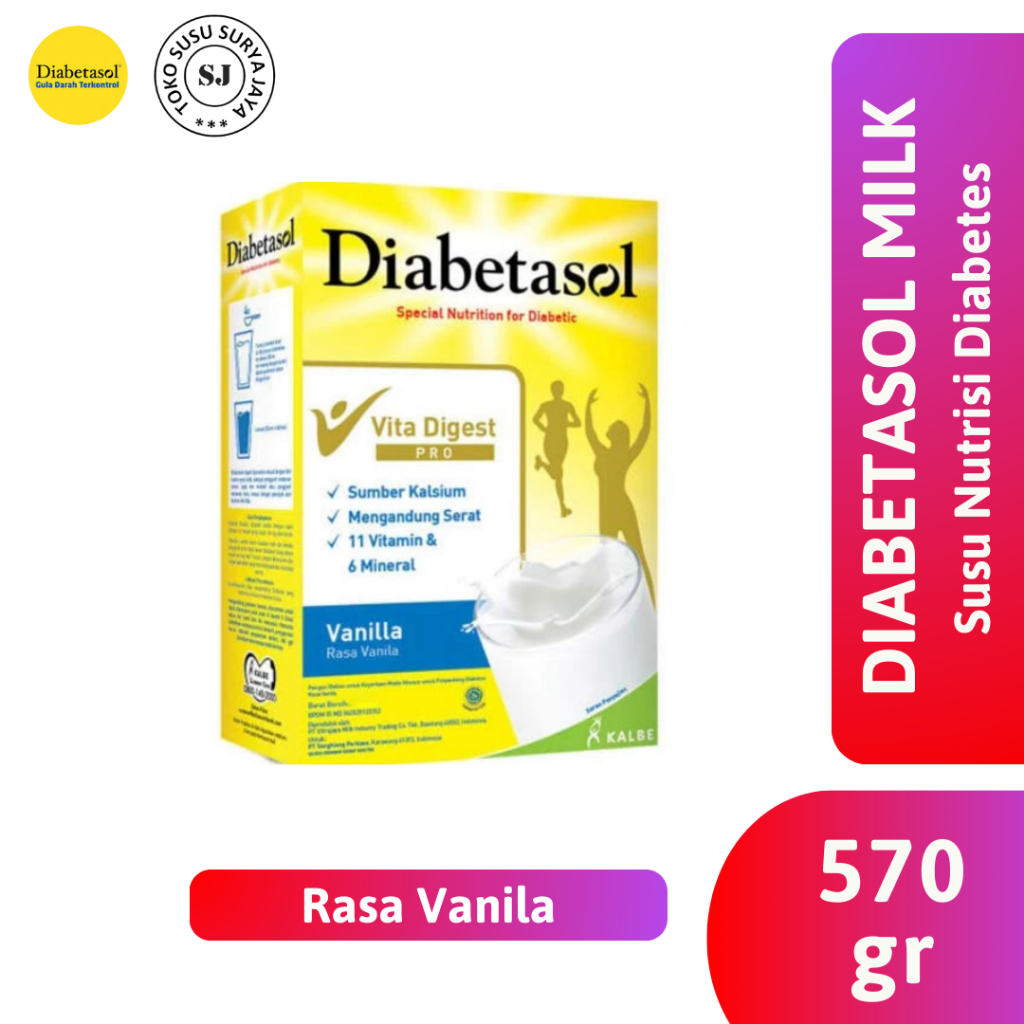 Jual Diabetasol Vanilla 570 gr | Shopee Indonesia