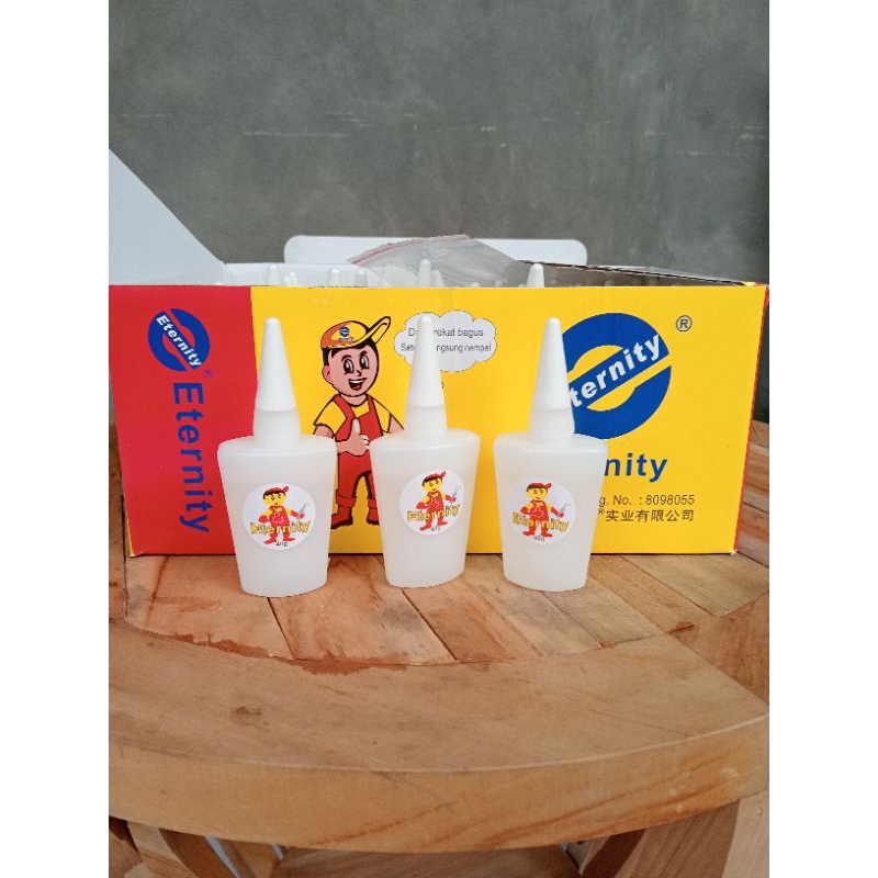 Jual lem eternity gambar topi isi 40 pcs 1 dus / lem korea lem tetes ...