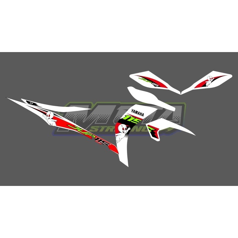 Jual Striping sticker Jupiter Z1 custom transparan Casper | Shopee ...