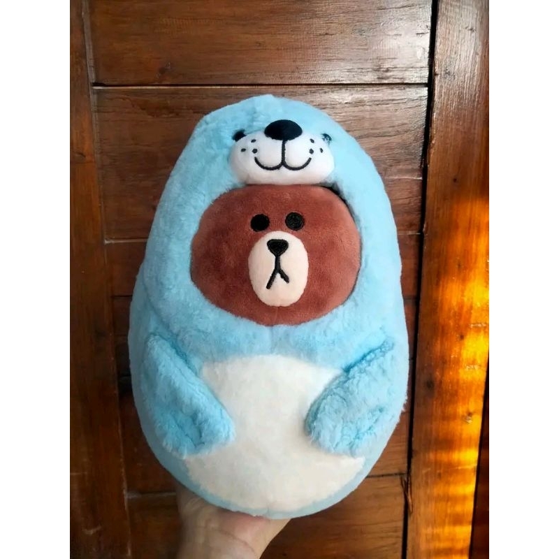 Jual Boneka Brown Kostum Beruang Laut / Boneka Line Friends Original ...