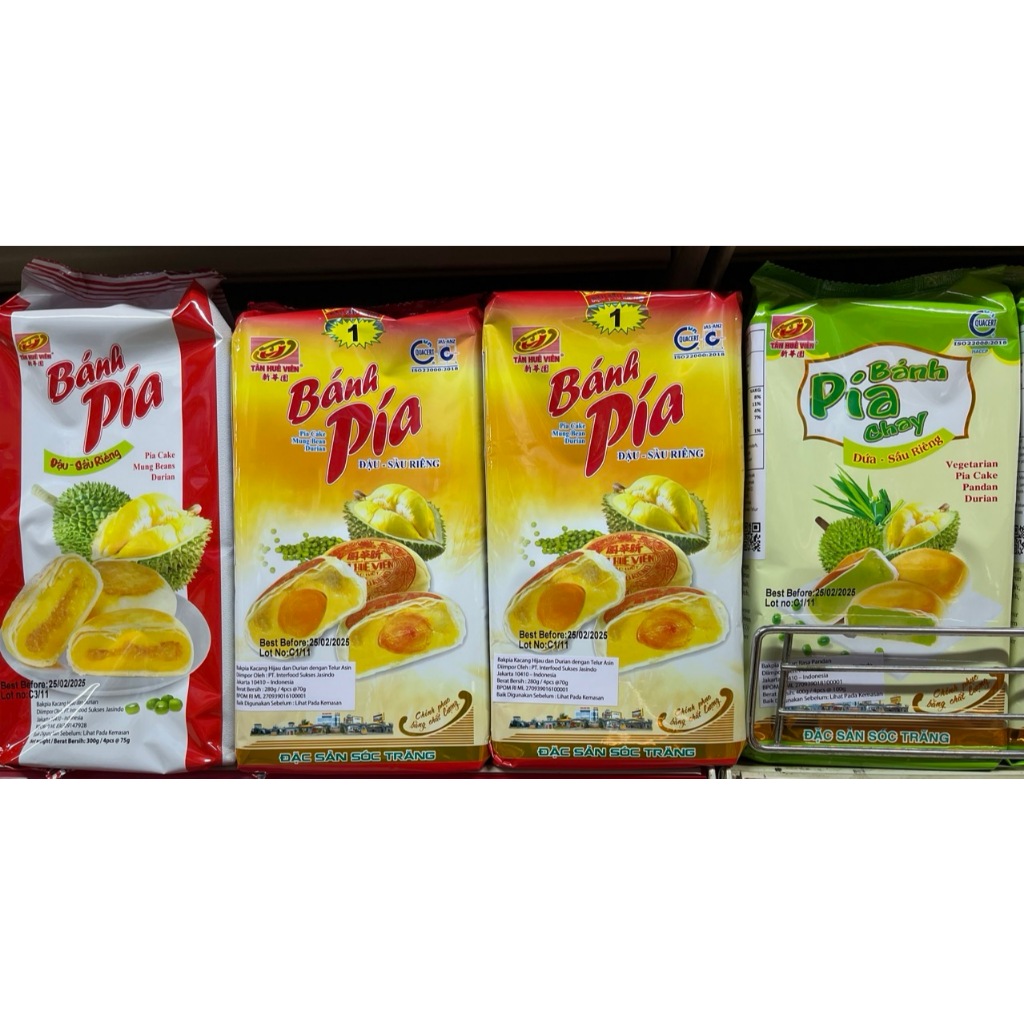 Jual TAN HUE VIEN 480g PIA CAKE DURIAN / Pia Durian Vietnam Asli isi ...