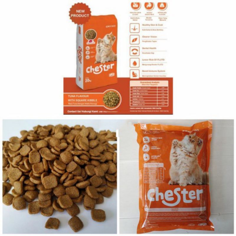 Jual PAKAN KUCING CHESTER MAKANAN KUCING CHESTER CAT FOOD DRY FOOD ...