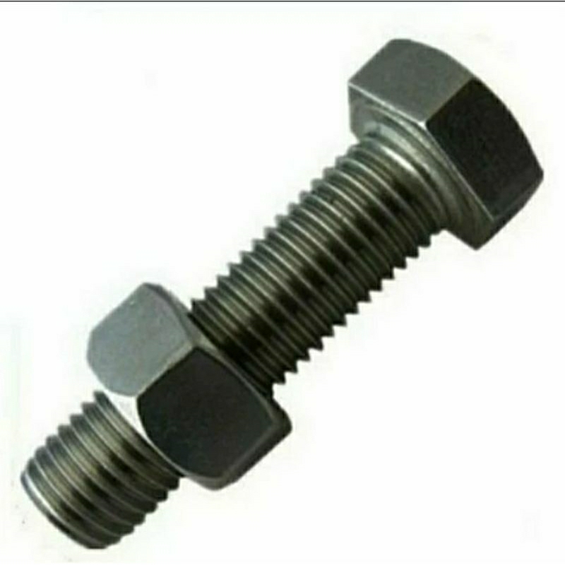 Jual Baut baja M16x70 Baut Mur Baja 8.8 FULL DRAT baja hitam | Shopee ...