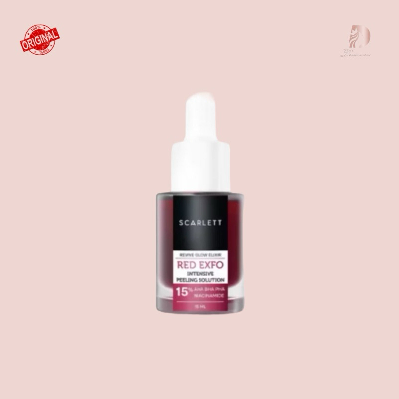 Jual Scarlett Whitening Revive Glow Elixir Red Exfo Intensive Peeling ...